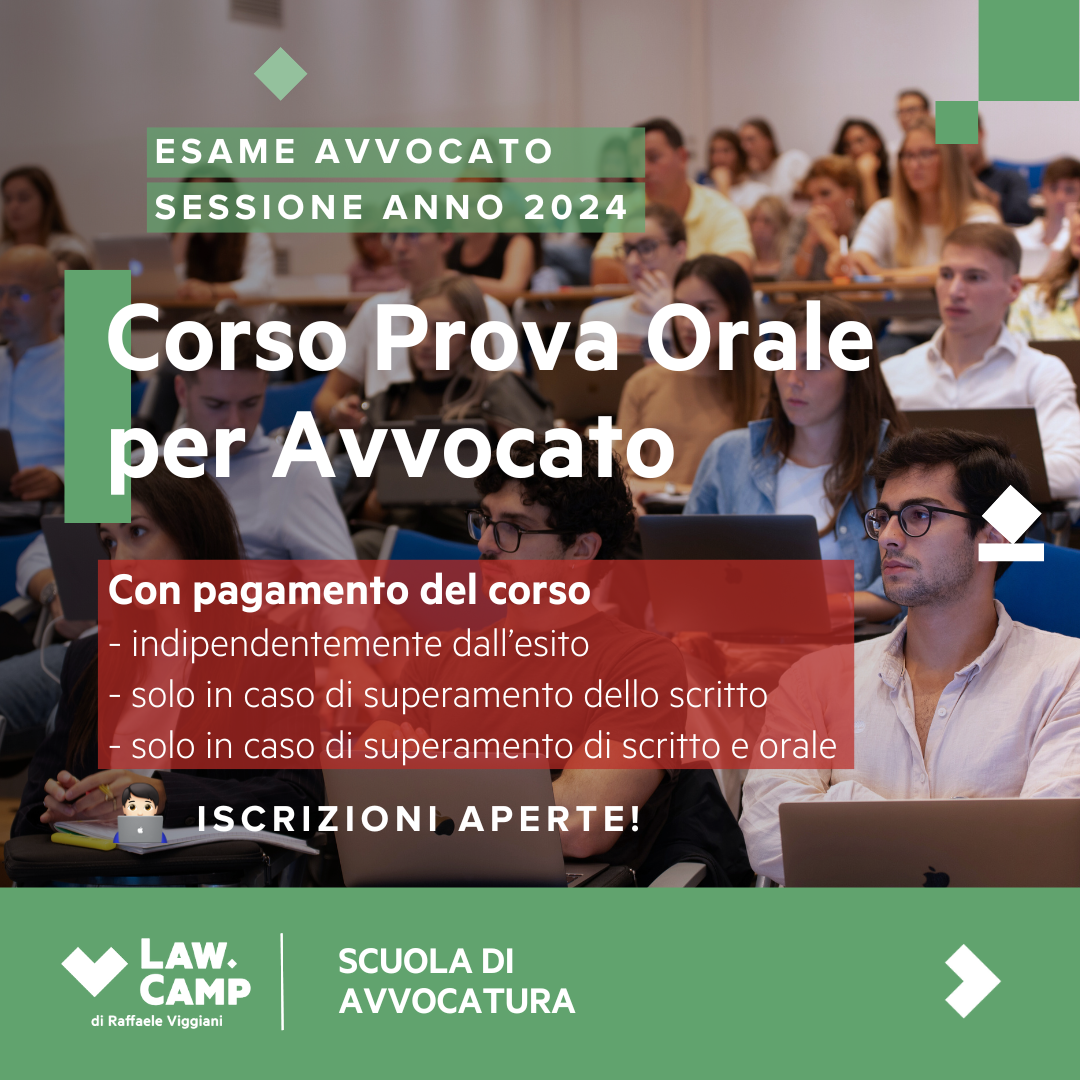 Corso Preparazione Prova Orale Esame Avvocato | Law Camp